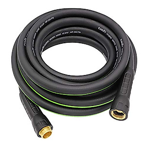 EADUTY Hybrid Garden Hose 5/8 IN. x 25 FT, Heavy Duty, Lightweight, Flexible with Swivel Grip Handle and Solid Brass Fittings