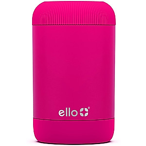 Ello Stainless Steel Can Koozie | Inuslated Can Cooler Keeps 12oz, 16oz, Slim Cans, and Glass Bottles Cold | Metal Drink Holder Perfect for Beer, Soda, and Hard Seltzer, Tulip