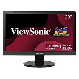 ViewSonic VA2055SA 20in 1080p LED Monitor with VGA (Renewed)