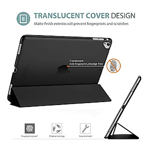 ProCase Smart Case for iPad Pro 12.9 1st and 2nd Generation (2015 and 2017 Model), Stand Cover Support Auto Sleep/Wake -Black