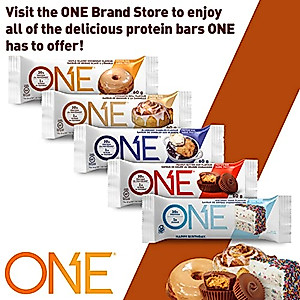 ONE Protein Bars, Cinnamon Roll, Gluten Free Protein Bars with 20g Protein and 1g Sugar, Pantry Staples, 2.12 oz (12 Count)
