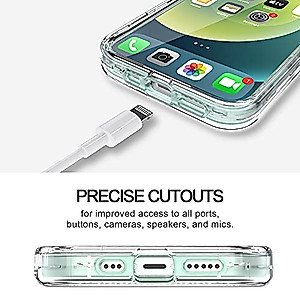 Anuck Case for iPhone 12 Case, for iPhone 12 Pro Case, Crystal Clear Heavy Duty Defender Phone Case 3 Layer Shockproof Full-Body Protective Case Hard PC Shell & Soft TPU Bumper Cover 6.1'' - Clear