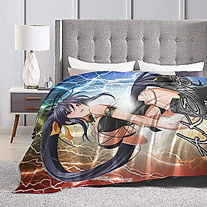 Anime High School DxD Throw Blanket Rias Gremory Blanket Bedroom air Conditioning Blanket 80"x60"