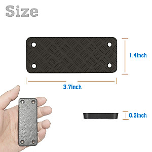 2-Pack Gun Magnet Mount, 55 lb Rating,Magnetic Gun Holster| Rubber Coated Gun Holder for Handgun, Shotgun, Rifles, Revolvers| Beside Holster, Using in Cars, Trucks, Wall, Desk (2-Pack Black)