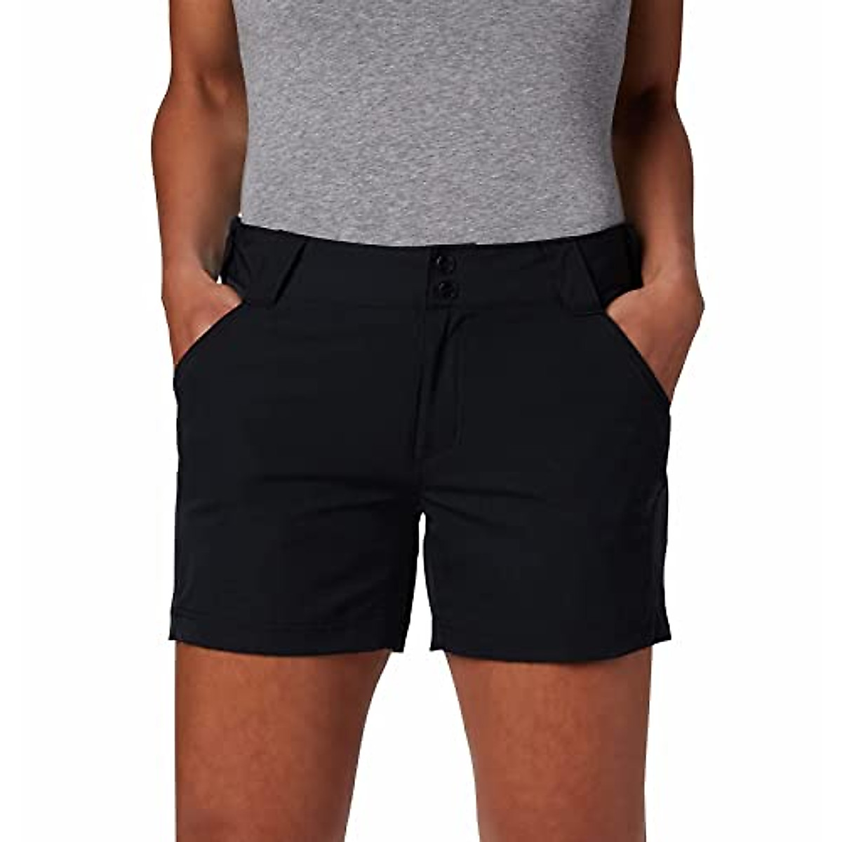 Columbia womens Coral Point III Shorts, Black, 10 Short
