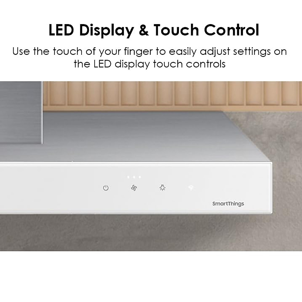 Samsung 30" Bespoke Smart Wall Mount Hood in Clean Grey, NK30CB600WCGAA