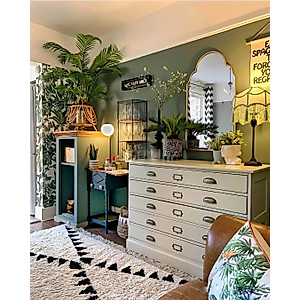 Dimoon 118''x17.7'' Green Peel and Stick Wallpaper Contact Paper Modern Self Adhesive Wall Paper Removable Renter Friendly Textured Solid Color Shelf Cabinet Vinyl Roll (118''x17.7'',Dark Green)