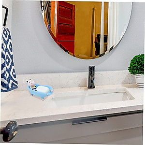 NOLITOY 1pc Soap Holder Soap Storage Container Sponge Holder Kitchen Unicorn Soap Dispenser Summer Decor Drain Soap Tray Makeup Sponge Bathroom Soap Case Vinyl Cartoon Travel Drain Pipe