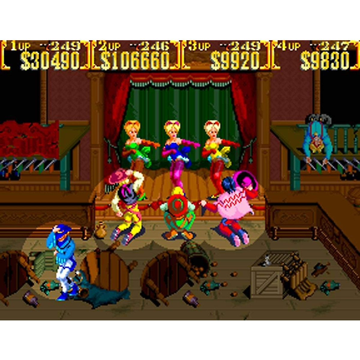 Sunset Riders (Super Nintendo, SNES) - Reproduction Video Game Cartridge