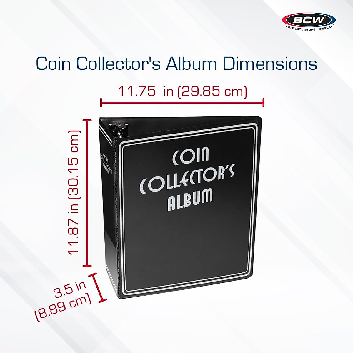 BCW Album - Coin Collectors - Black | 3-Inch Binder | Holds 90 Pages