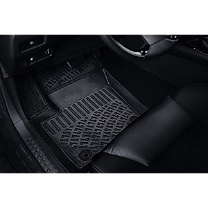 Croc Liner Floor Mats Front and Rear All Weather Custom Fit Floor Liner Compatible with Volvo S60 (2019-2023) (Non-Hybrid)