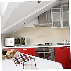 Housoutil Microwave Oven Dust Cover Bread Toaster Airfryer Oven House Appliances Oven Cover Microwave Oven Cloth Cover Microwave Oven Cover Oven Tops Cover Decorative Oven Cover Cotton Grid