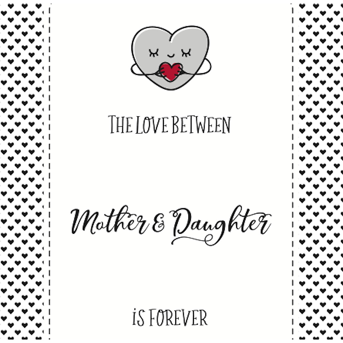 Set of 3 Back to School Mother and Two Daughters Matching Heart Bracelets