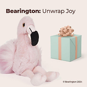 Bearington Lil’ Fifi Stuffed Animal: Stuffed Plush Flamingo Toy, Ultra-Soft 7” Fifi The Flamingo, Made with Premium Fill, Pink Fur and Fuzzy Wings; Machine Washable, Great Gift for Animal Lovers