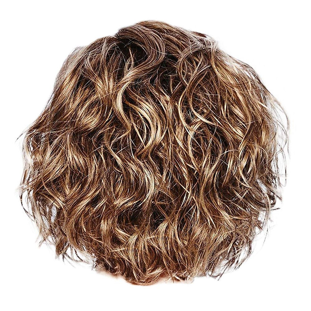 Cobcob Women's Fashion Short Curly Wigs, Clearance Ladies Heat Resistant Lace Front Wavy Gold Human Hair Real Natural Wigs (Gold)