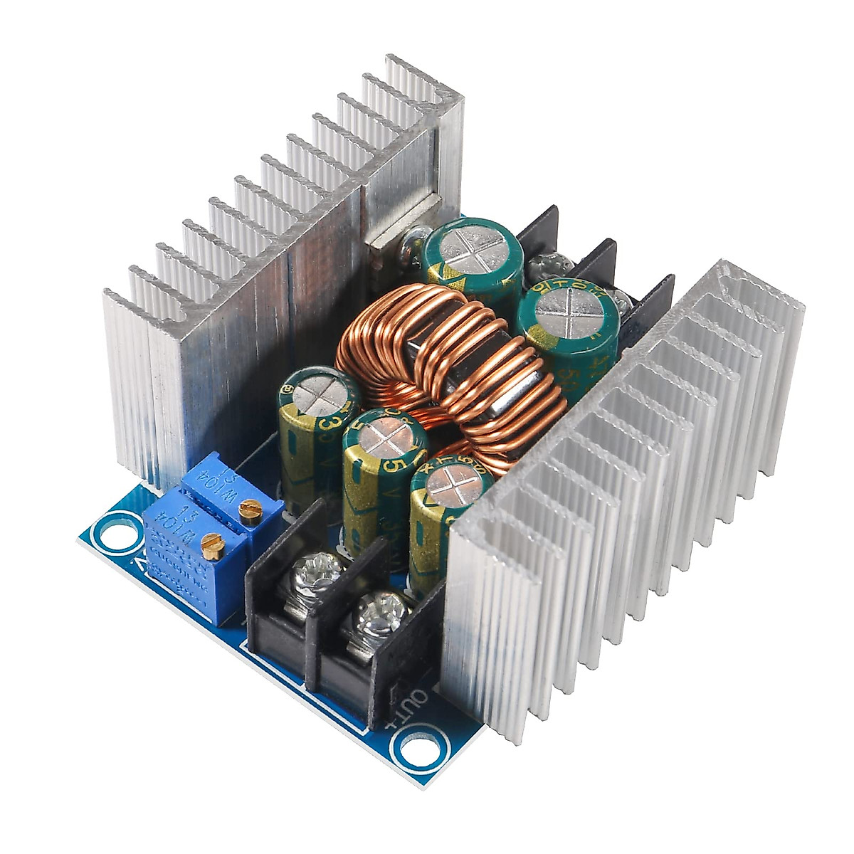 QCCAN 2PCS 20A 300W DC-DC Buck Converter Step Down Module Adjustable DC 6-40V to 1.2-36V Voltage Regulator Buck Converter Constant Current Power Supply Module