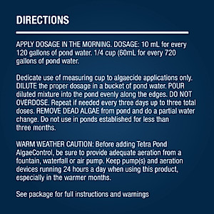 TetraPond Algae Control Treatment For Use With Fish & Plants, 33.8-Ounce