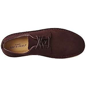 Clarks - Mens Desert London Low Boot, Size: 7.5 D(M) US, Color: Burg Suede