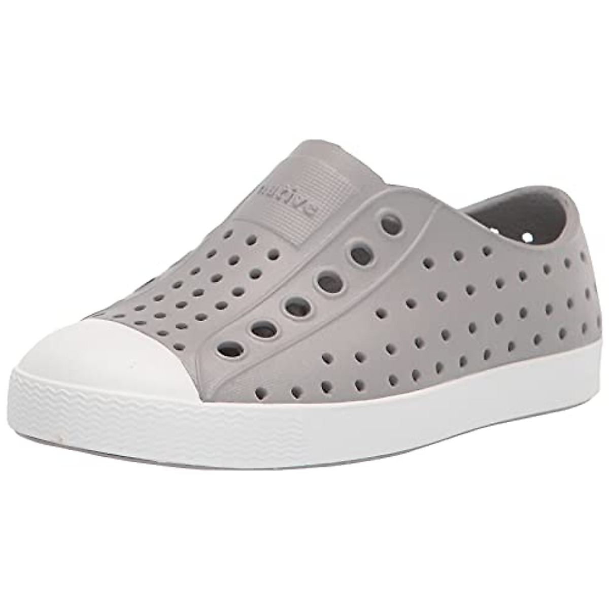 Native Shoes, Jefferson Child, Kids Lightweight Sneaker, Pigeon Grey/Shell White, 8 M US Toddler