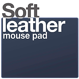 ELECOM Soft Leather Mouse Pad Small Size/PU Leather/Anti Skid/Soft/Precise Control Navy MP-SL01NV