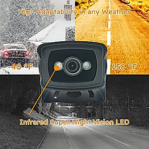 VECLESUS 1080P Replacement or Additional Backup Camera for VMS,VMST & VMQD, 4 Pin Universal Connector HD Rear View Camera, Super IR Night Vision Wired Backup Camera