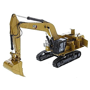 Caterpillar 395 Next Generation Hydraulic Excavator (General Purpose Version) Yellow with Operator and Additional Tools High Line Series 1/50 Diecast Model by Diecast Masters 85709