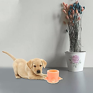 ULTECHNOVO Silicone Puppy Nipple Milk Feeder 4 Nipples Feeder, Pet Nursing Feeding Station for Puppies Kitten