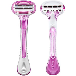 Pure Silk Contour 6 Premium Disposable Razor, 3 Count