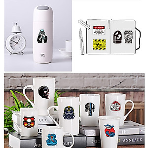 Hard Hat Stickers, 105 PCS Funny Sticker, Waterproof Cooler Stickers for Helmet, Tool Box, Thermos, Suitcase, Laptop, etc