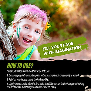 MANIC PANIC Poison Ivy Green Face & Body Paint for Halloween Costumes - Cream Halloween Makeup for Costumes & Cosplay - Smooth, Blendable & Full Coverage, Vegan