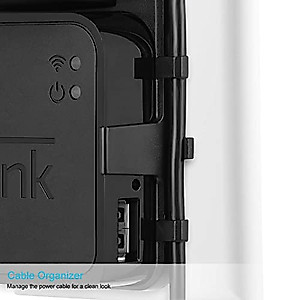 FoMass Outlet Wall Mount for Blink Sync Module 2- Mount Bracket Holder for Blink XT/ XT2 and Blink Outdoor Home Security Camera with Easy Mount Short Cable - Black (Black)