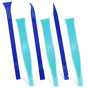 12Pack Plastic Scraper Tool Non-Scratch Carbon Fiber Plastic Scrapers Pen-Shaped Paint Scrapers Multi-Purpose Stiff Scratch Off Tool for Tight Spaces Kitchen Crevices Food Paint Cleaning