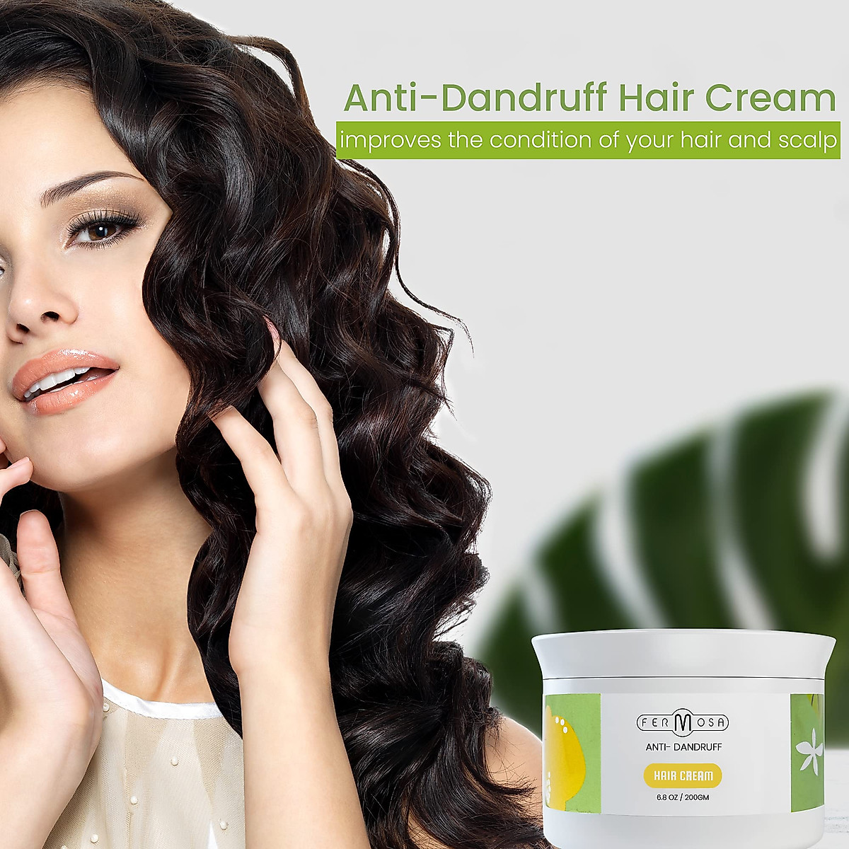 Fermosa Anti Dandruff Hair Cream - Anti Dandruff Moisturizing Cream, Hair Mask for Dry Hair & Scalp- 6.8oz/200g