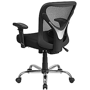 Flash Furniture Big & Tall Office Chair | Adjustable Height Mesh Swivel Office Chair with Wheels