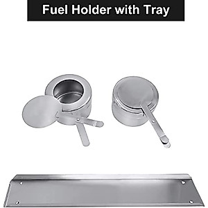 Valgus 2-Pack 8QT Stainless Steel Chafing Dish Buffet Chafer Set with Foldable Frame Water Trays, 2 Full Size, 4 Half Food Pans for Wedding, Parties, Banquet, Catering Events