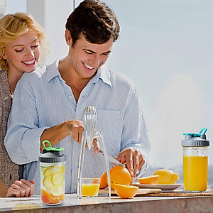 4 Pack Wide Mouth Flip Cap Mason Jar Lids for Ball Mason Jars, with Airtight Seal & Leak-proof, Easy Pouring Spout (Jars not Included)