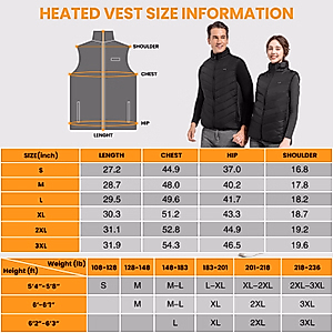 XINSONYUELL Heated Vest for Men Women: Electric Heating Vests with Battery Pack Included - Smart Warming Heated Clothing Winter