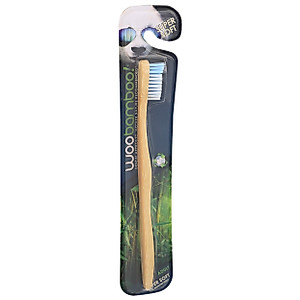 Woobamboo! Adult Super Soft Bamboo Toothbrush, Made From Sustainable Bamboo, Plastic Negative (Pack of 1)