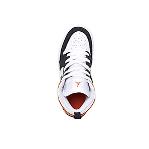 Jordan Little Kid's 1 Mid SE Basketball Blossom Wht/Blk-Starfish (DQ8393 100) - 2