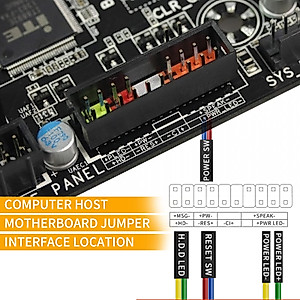 STARELO 12mm Computer case DIY Restart Instant Button Installation and Replacement, Metal self-resetting Button Switch, Blue LED Light, 12mm 1/2" Mounting Hole with Heat shrinkable Tube. (12mm, Blue)