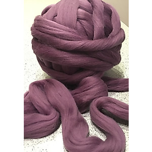 Merino wool yarn - chunky blanket - throw - quilt - yarn for blanket - giant yarn - giant loop - arm knit - wool top roving spinning - mother's day - eastern - cheap - giant knitting - wall hanging