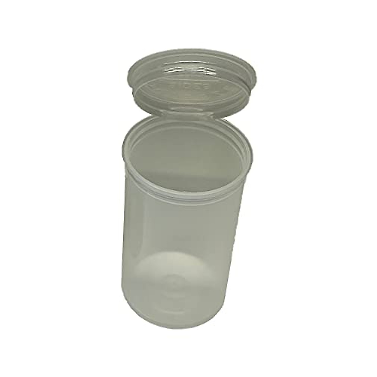 Generic, EVO Plastics 30 Pack of Pop Top Containers DRAM 19 Bottles (Transparent)(2.75In Deep X 1.5In Wide) - Dry Herb Containers - Child Resistant Smell Proof Container - Pill Vials - Rx Vial