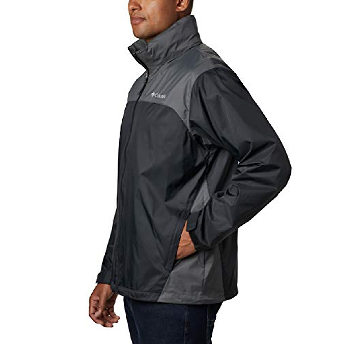 Columbia Men's Glennaker Lake Rain Jacket, Black/Grill, XX-Large