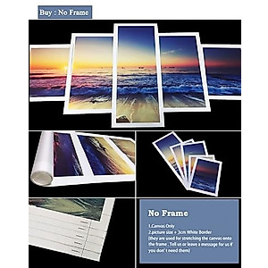 Pictures For Living Room Wall Decoration 5 Pieces Loon In Misty Waters Framed Canvas Wall Art 5 Piece Decorative Paintings Prints And Posters Home Decor Gift(unframed)