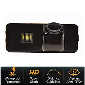 Rear Reversing Backup Camera Rearview License Plate Replacement Camera Night Vision Ip69k Waterproof for VW EOS,Golf V,Passat B7 CC,Golf VI MK6 Passat Tiguan Touareg VW Amarok/Robust Seat Leon Altea