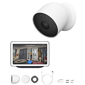 Google Nest Cam Battery Wireless Outdoor Camera and Screen Bundle (Single Camera and Screen)