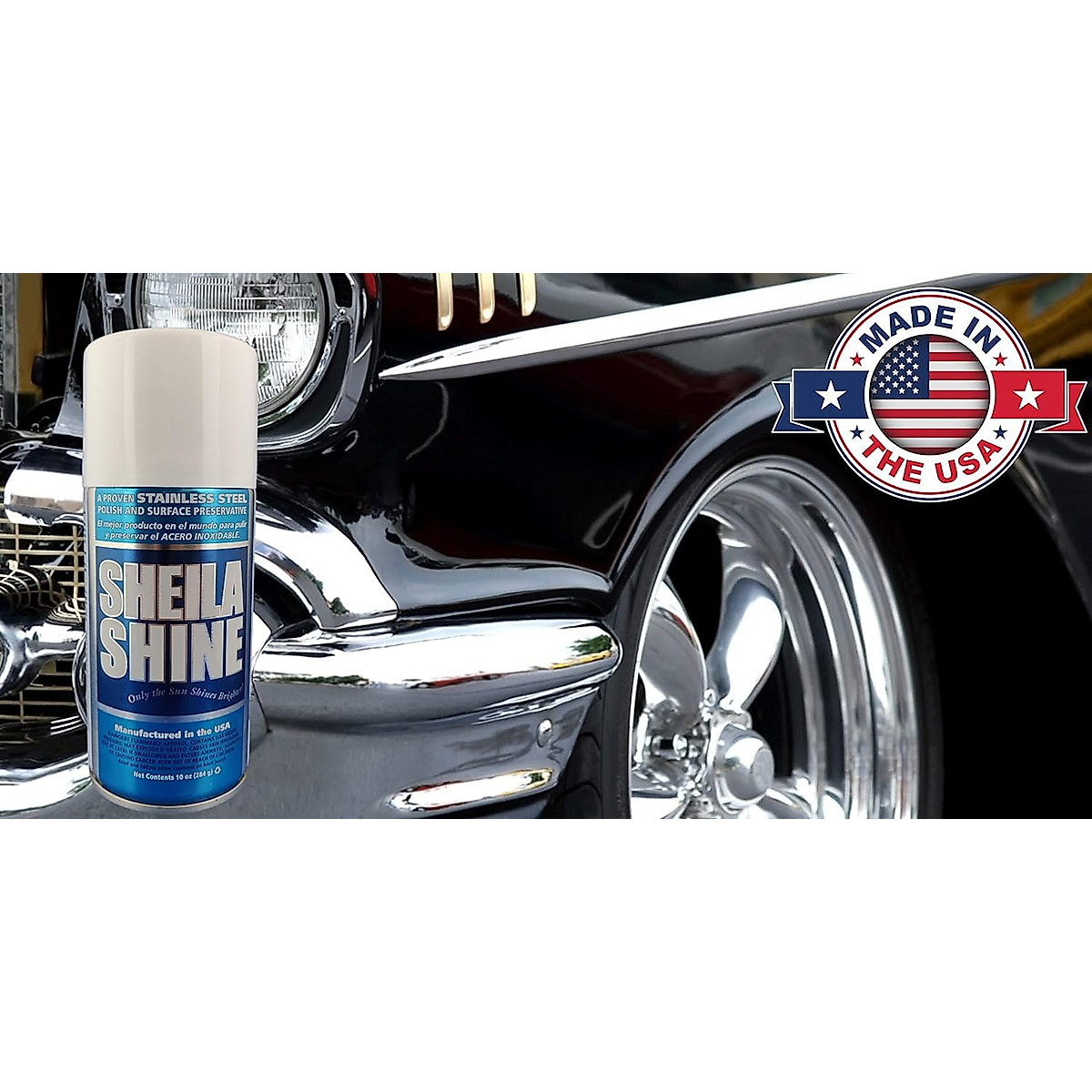 Sheila Shine 10 oz Aerosol, Stainless Steel Cleaner and Polish, 10 oz.