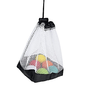 Ball Bag, Nylon Mesh Pouch, Storage Bag Pouch with Drawstring Cord Lock Closure, Can Hold 36 Balls, 1 Pack Mesh Ball Bag