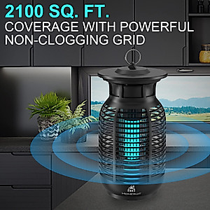 Homesuit Bug Zapper Outdoor and Indoor 18W,4250V High Powered Mosquito Zapper, Waterproof Mosquito Killer/Insect Fly Pest Trap, Electric Bug Zapper for Backyard, Patio, Home