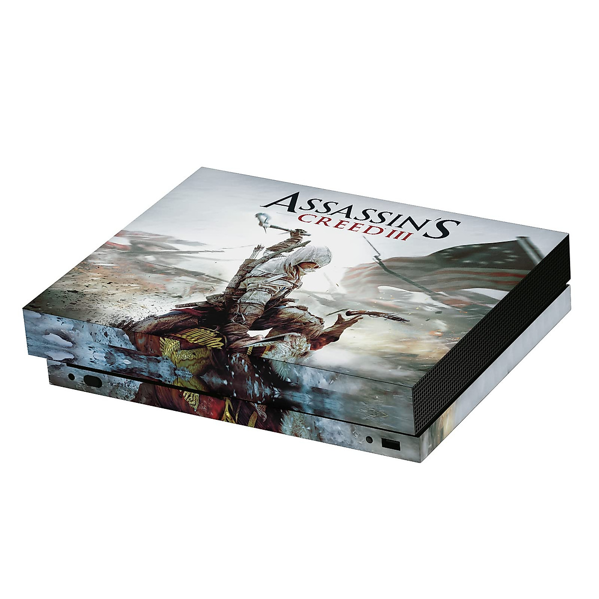Head Case Designs Officially Licensed Assassin's Creed Game Cover III Graphics Matte Vinyl Sticker Gaming Skin Decal Cover Compatible With Xbox One X Console
